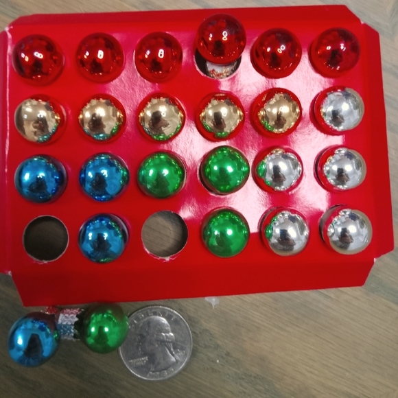 Hand Crafted | Holiday | Partylite Like Magnetic Glass Tree Ornaments ...